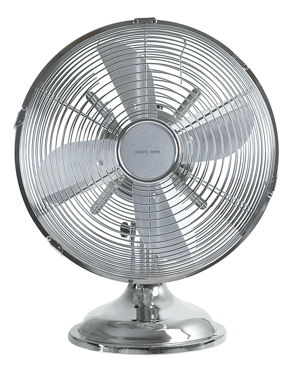 Nordichome Bordvifte 30 Cm Metal Table Fan, Chrome - | Yaha.no