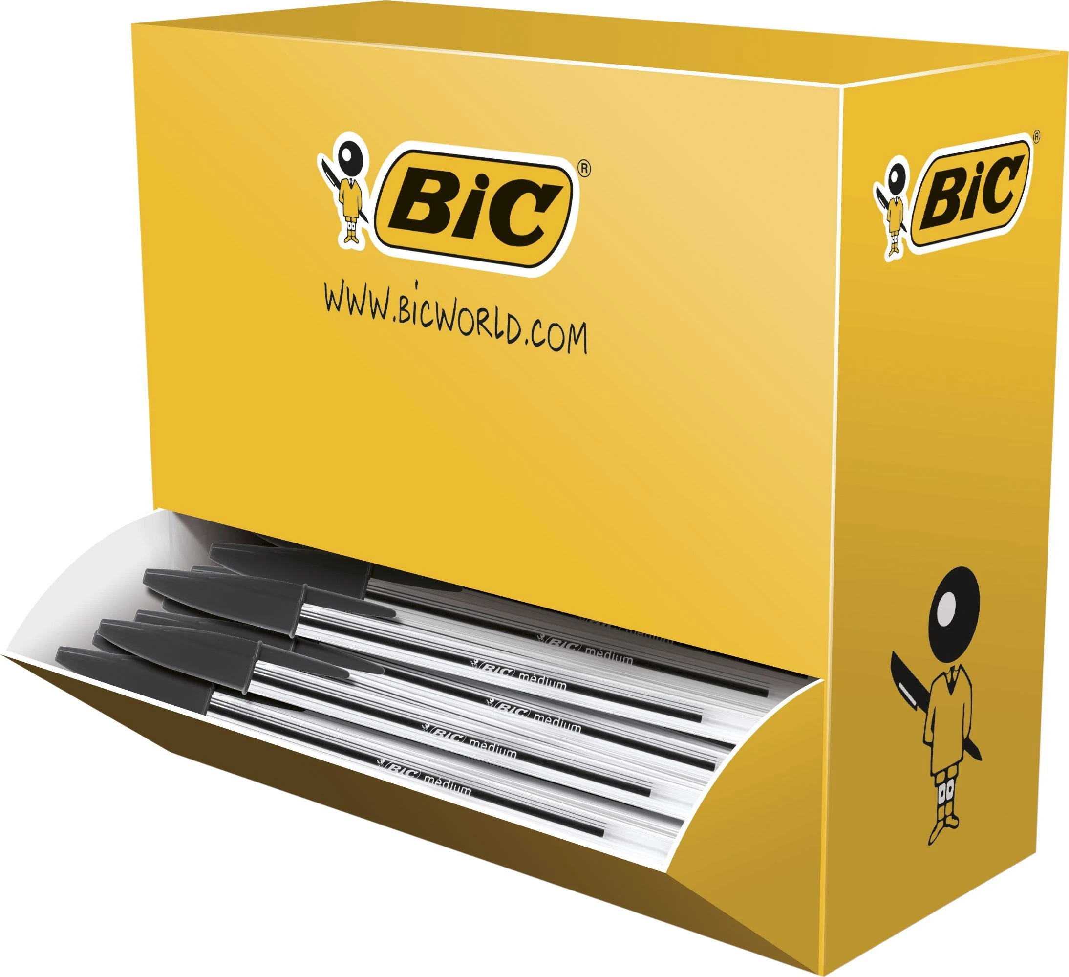 Bic Kulepenn Cristal M Sort (100) - | Yaha.no